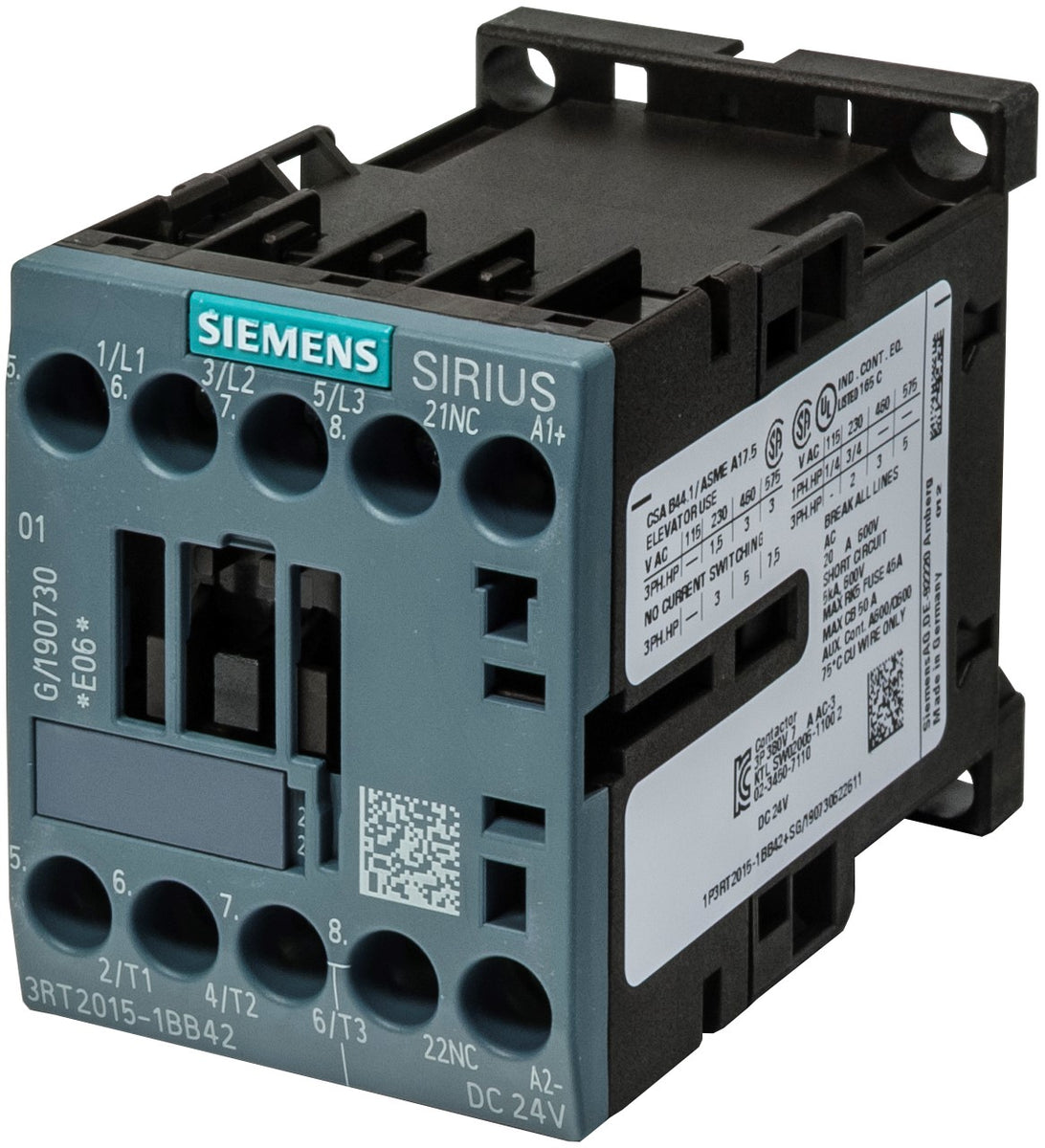 3RT2015-1BB42 – SIEMENS – Control Parts